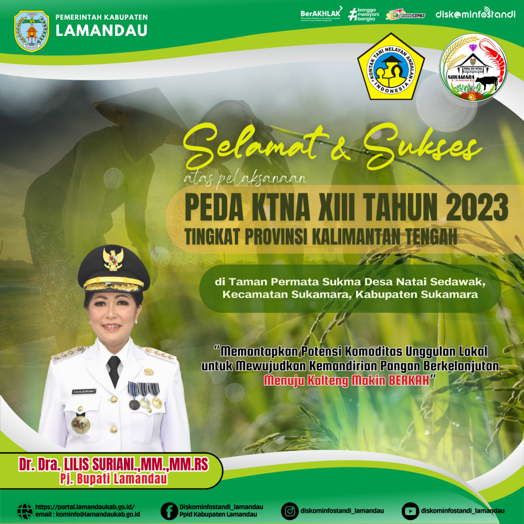 Selamat dan Sukses PEDA KTNA XIII Tingkat Provinsi Kalimantan Tengah ...