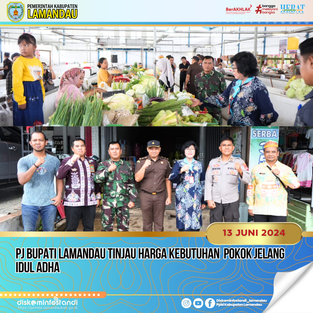 Pj Bupati Lamandau Tinjau Harga Kebutuhan Pokok Jelang Idul Adha - Kabupaten Lamandau