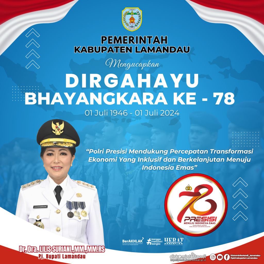 Dirgahayu Bhayangkara ke-78 - Kabupaten Lamandau