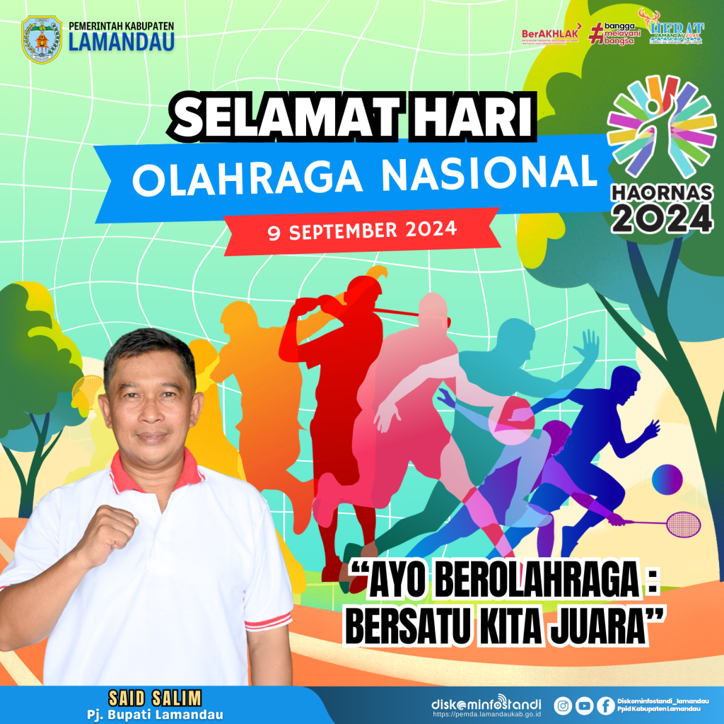 Selamat Hari Olah Raga Nasional Tahun 2024 - Kabupaten Lamandau