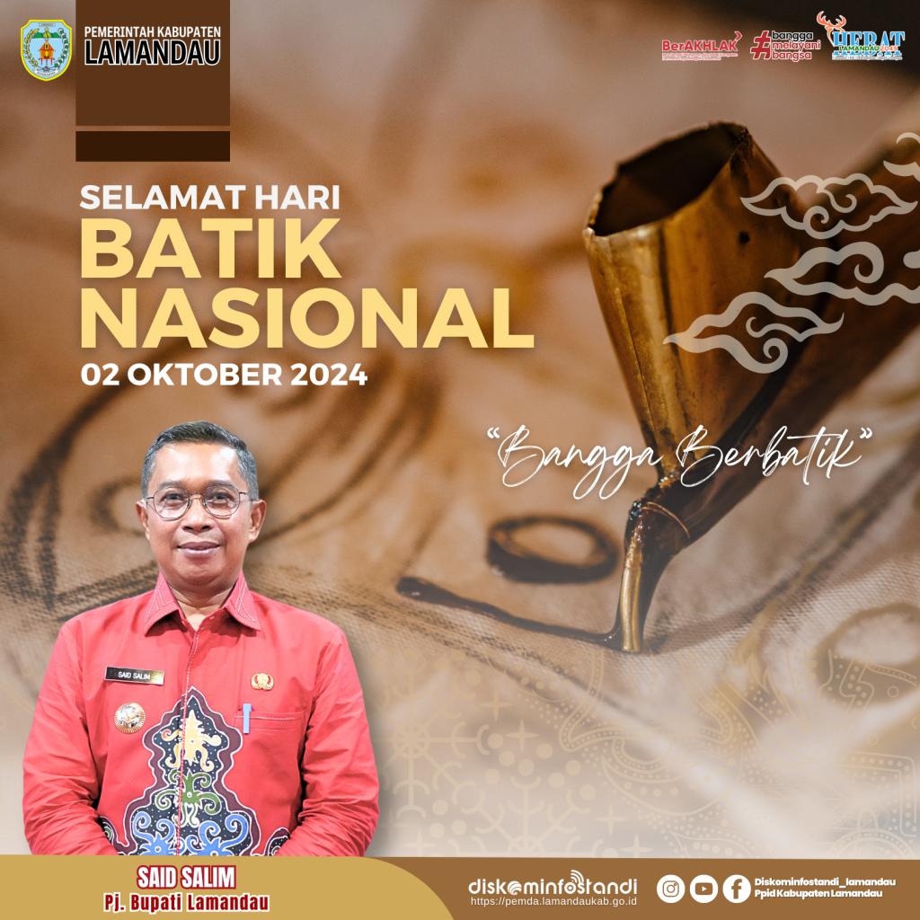 Selamat Hari Batik Nasional 2024 - Kabupaten Lamandau